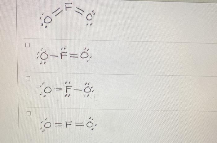 Solved Which of the following would be an appropriate Lewis | Chegg.com