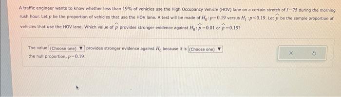 Solved A traffic engineer wants to know whether less than | Chegg.com