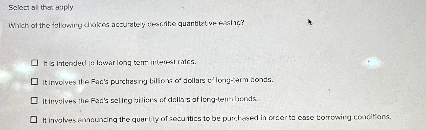 Solved Select all that applyWhich of the following choices | Chegg.com
