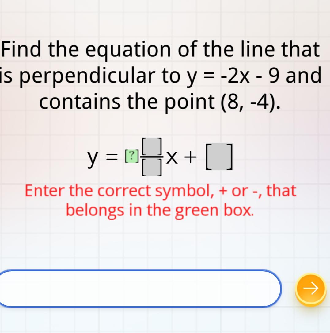 Solved Find the equation of the line that is perpendicular | Chegg.com