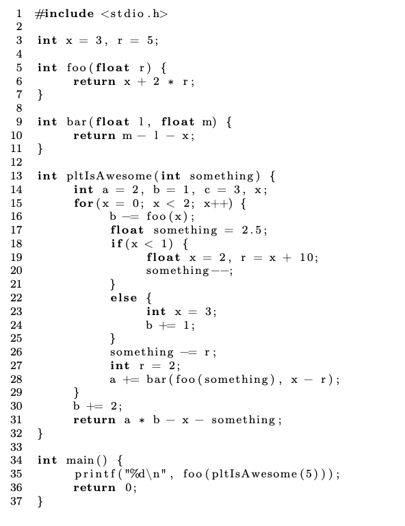 Solved (f) Consider all functions in the code snippet. | Chegg.com