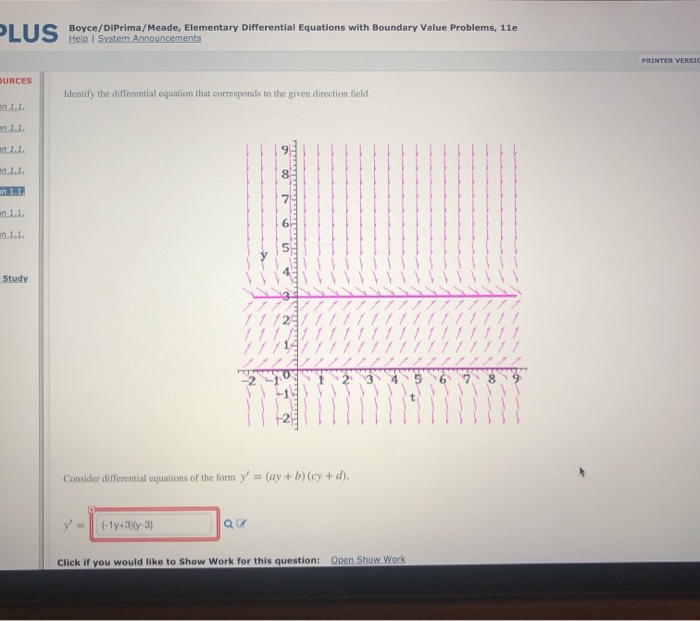 Solved TIC Boyce/DiPrima/Meade, Elementary Differential | Chegg.com