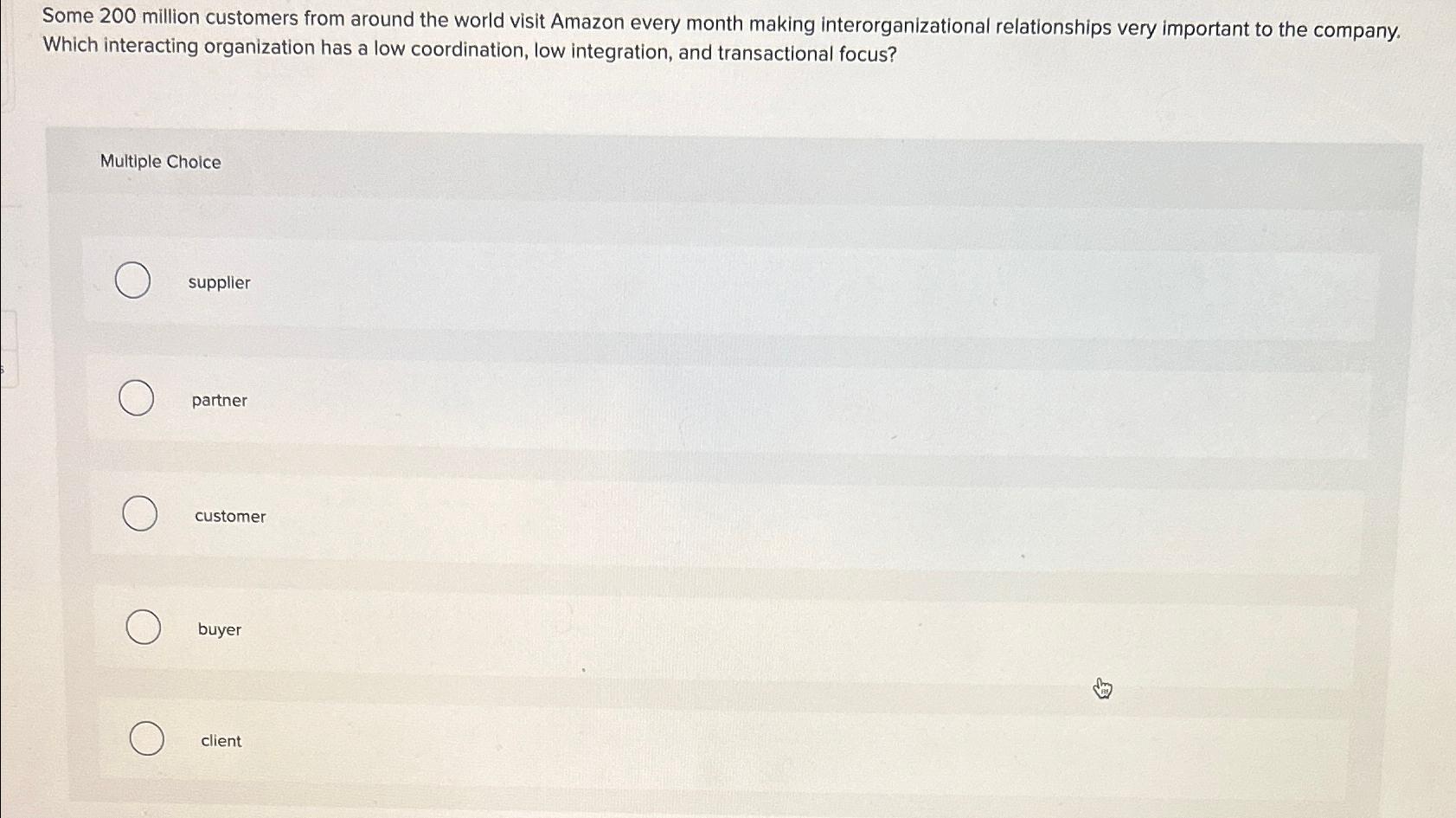 Solved Some 200 ﻿million customers from around the world | Chegg.com
