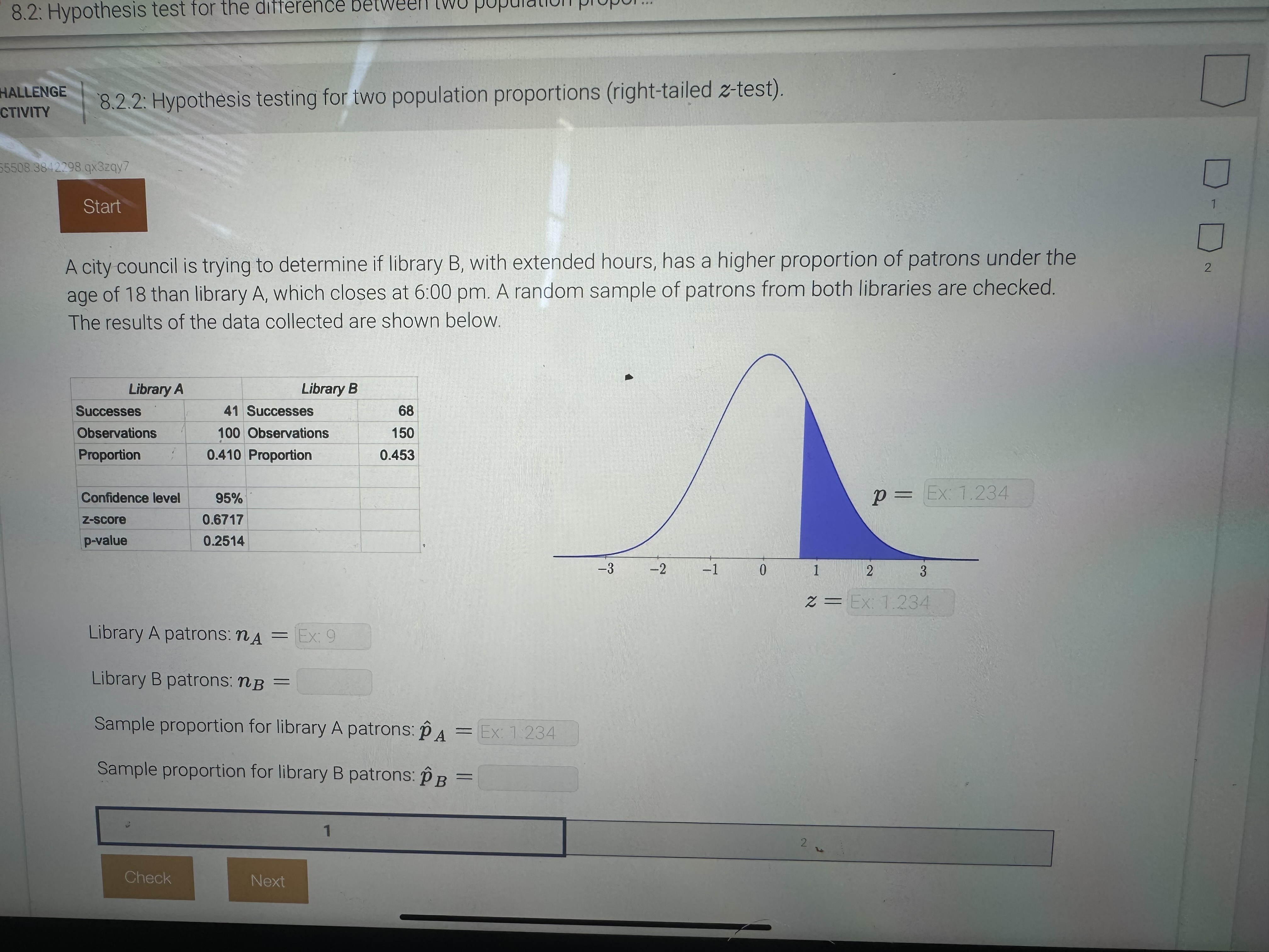 Solved A city council is trying to determine if library B, | Chegg.com
