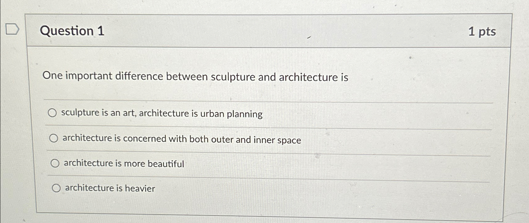 Solved Question 11ptsOne important difference between | Chegg.com