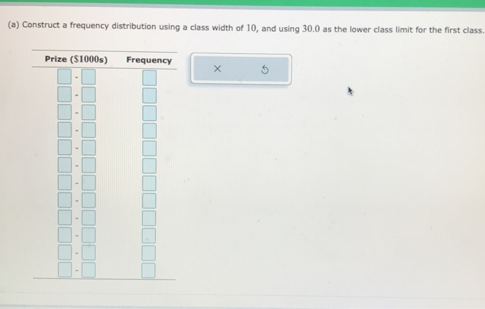 Solved (a) Construct a frequency distribution using a | Chegg.com