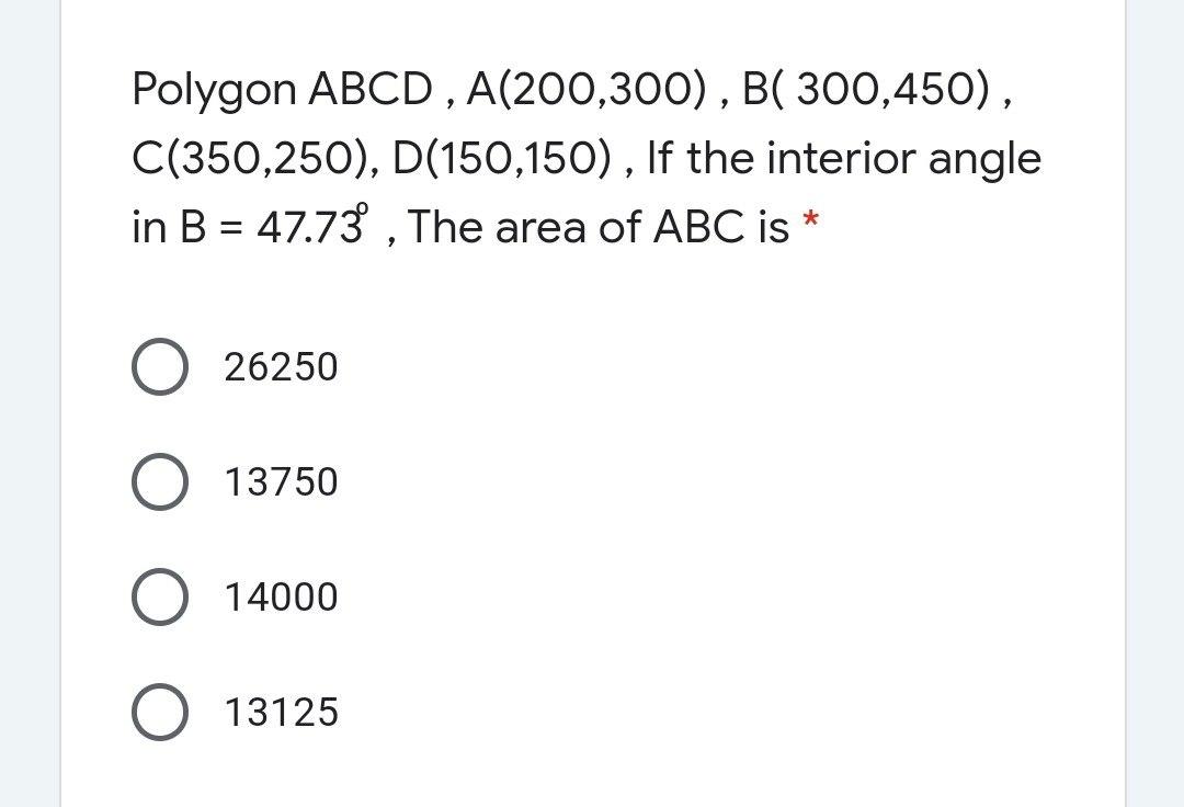 Solved Polygon ABCD , A(200,300), B( 300,450), C(350,250), | Chegg.com