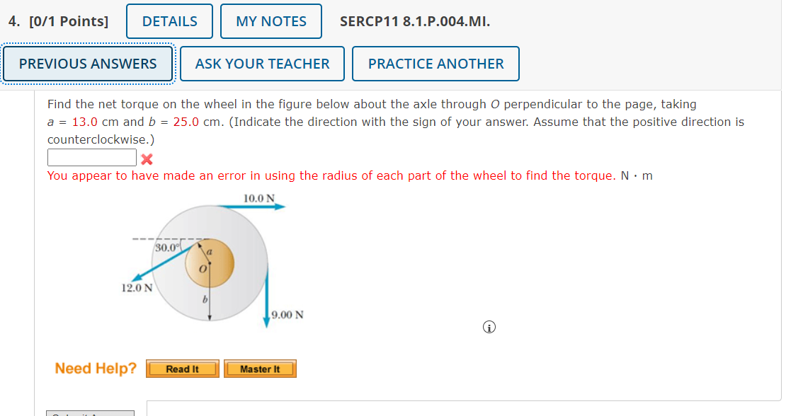 Solved Find the net torque on the wheel in the figure below | Chegg.com