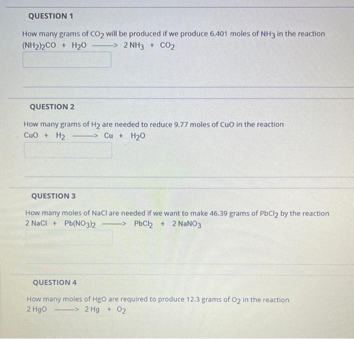Solved How many grams of CO2 will be produced if we produce | Chegg.com