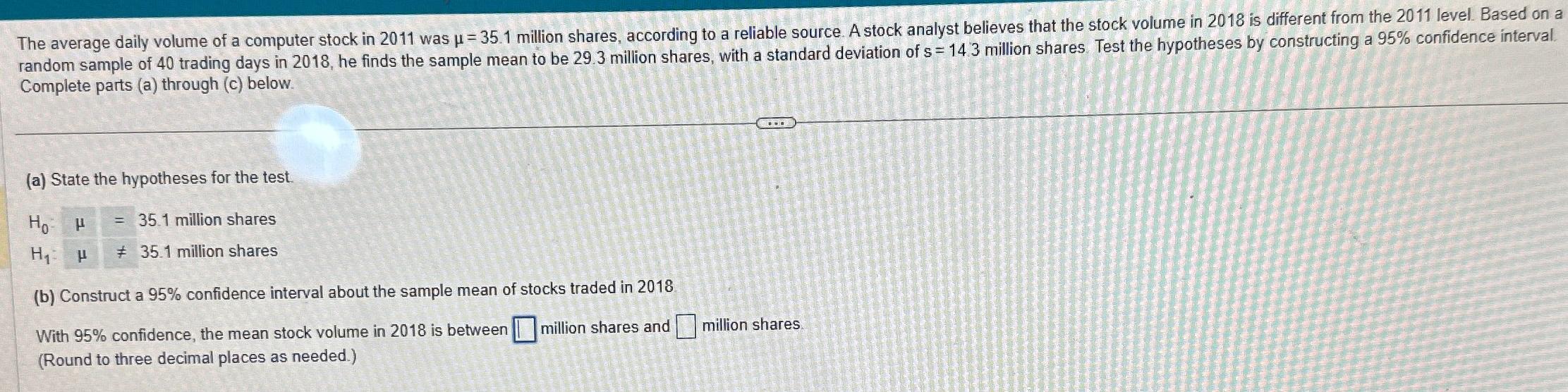 Solved Complete parts (a) ﻿through (c) ﻿below.(a) ﻿State the | Chegg.com