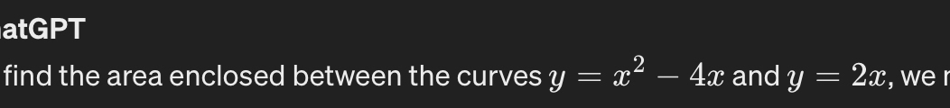 Solved atGPTfind the area enclosed between the curves | Chegg.com