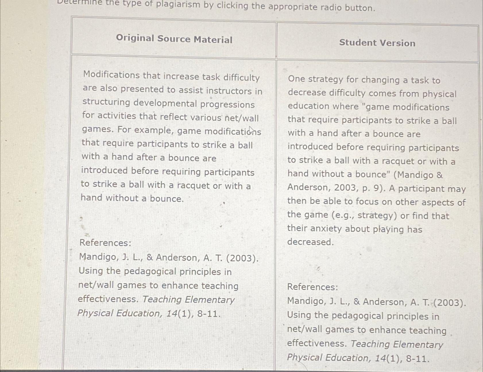 Solved De clicking the appropriate radio button.Original | Chegg.com