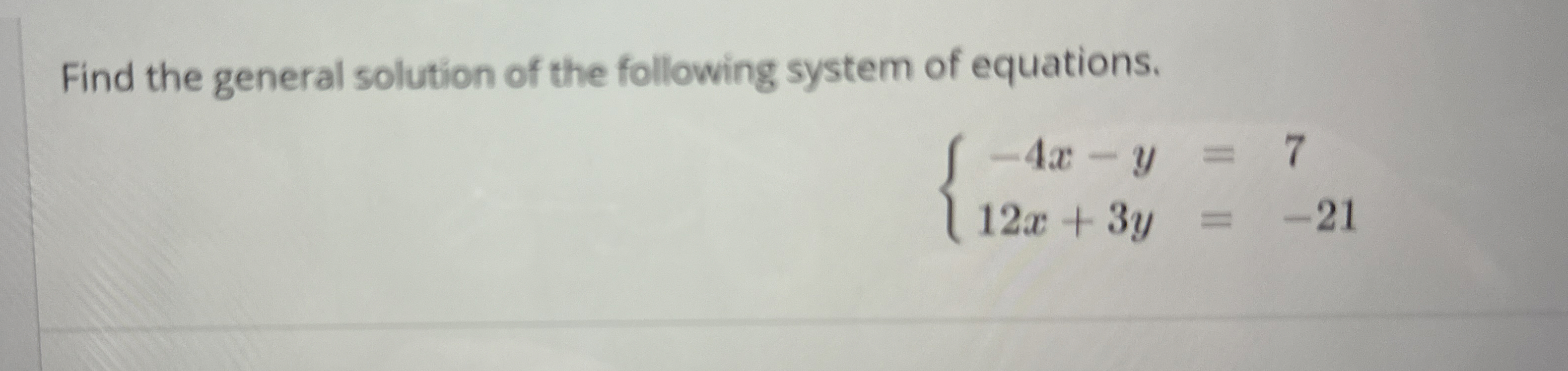 Solved How many solutions does the following system | Chegg.com