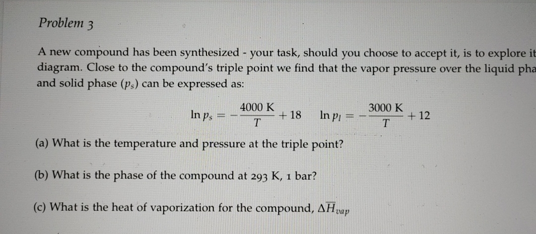 Solved Problem 3A new compound has been synthesized - ﻿your | Chegg.com