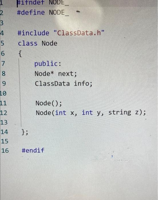 Solved Classdatacpp 1 Include 2 Using Namespace Std 3 2761
