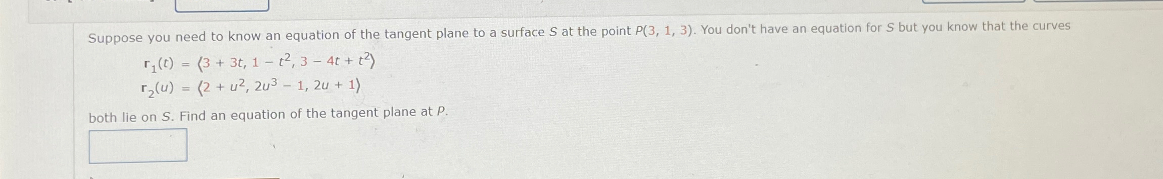 Solved Suppose you need to know an equation of the tangent | Chegg.com