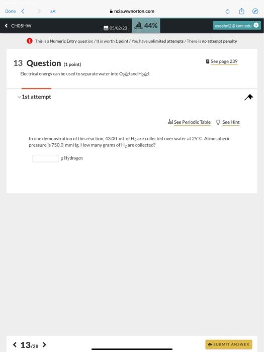 Solved (1) This is a Numeric Entry question/ It is worth 1 | Chegg.com