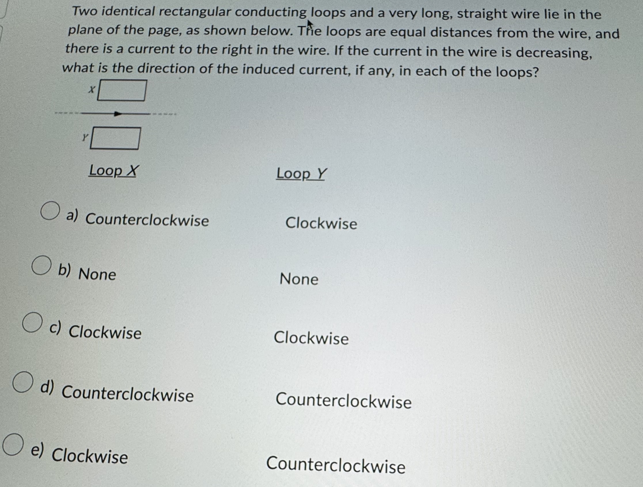 Solved identical rectangular conducting loops and a very | Chegg.com