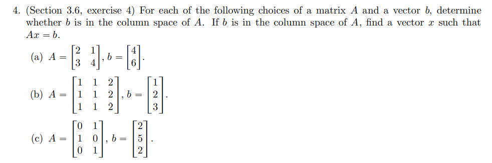 Solved Section 3 6 ﻿exercise 4 ﻿for Each Of The Following