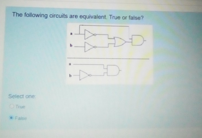 Solved The following circuits are equivalent. True or false? | Chegg.com