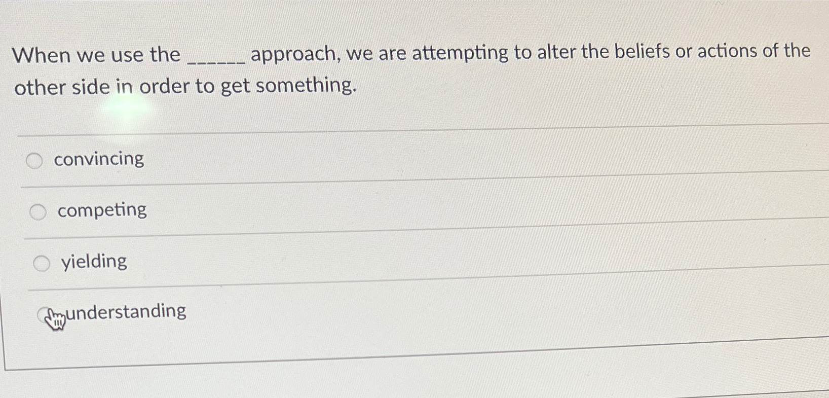 Solved When we use the approach, we are attempting to alter | Chegg.com