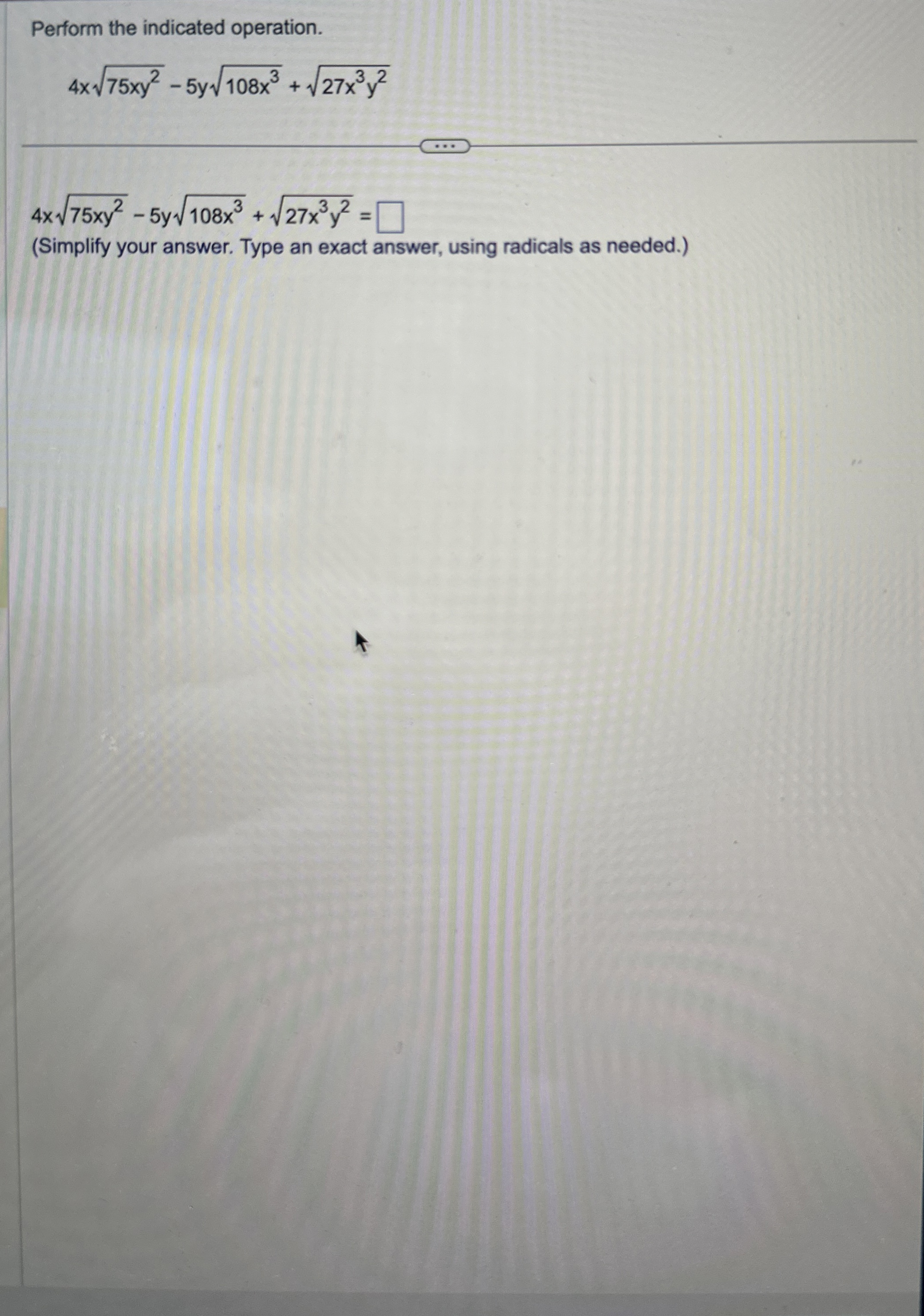 Solved Perform the indicated | Chegg.com