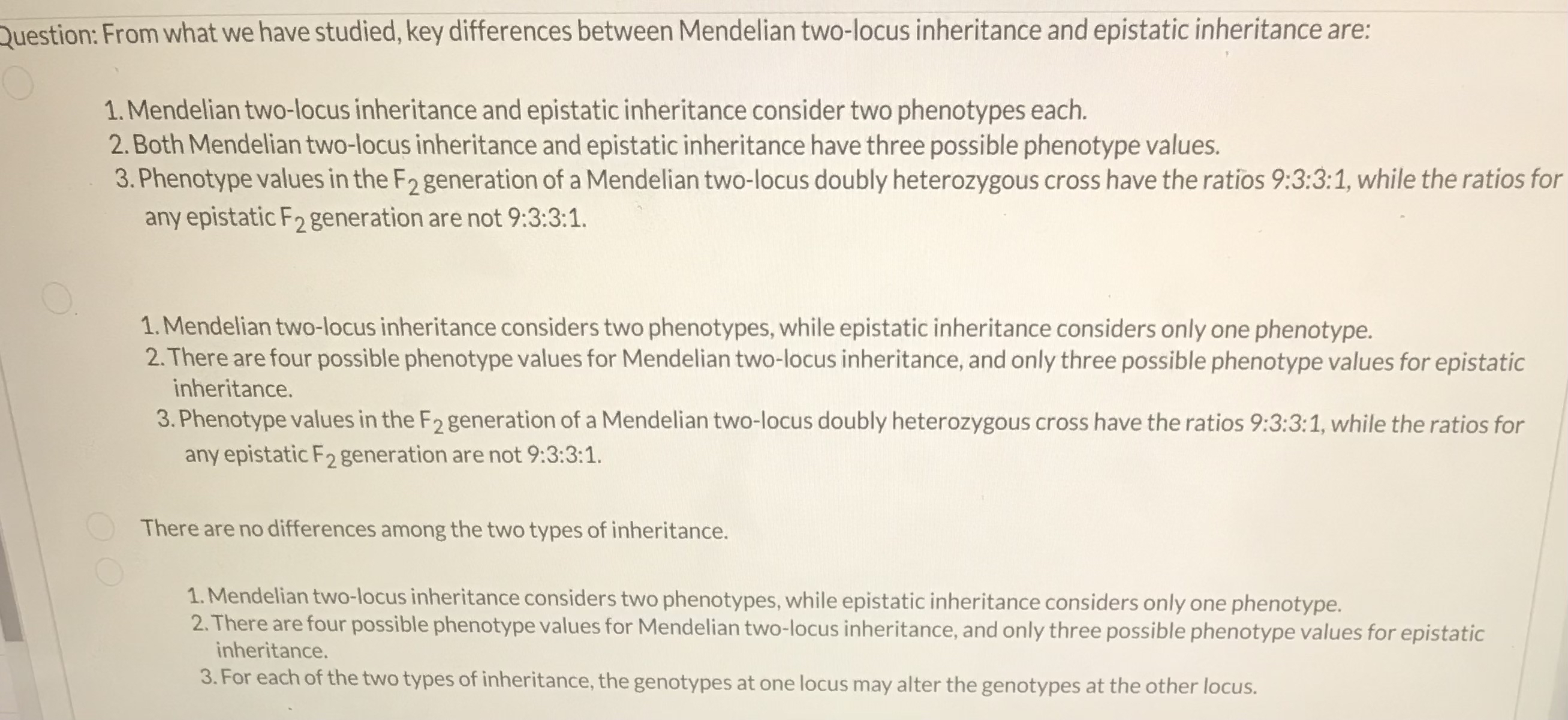 Solved Question: From what we have studied, key differences | Chegg.com