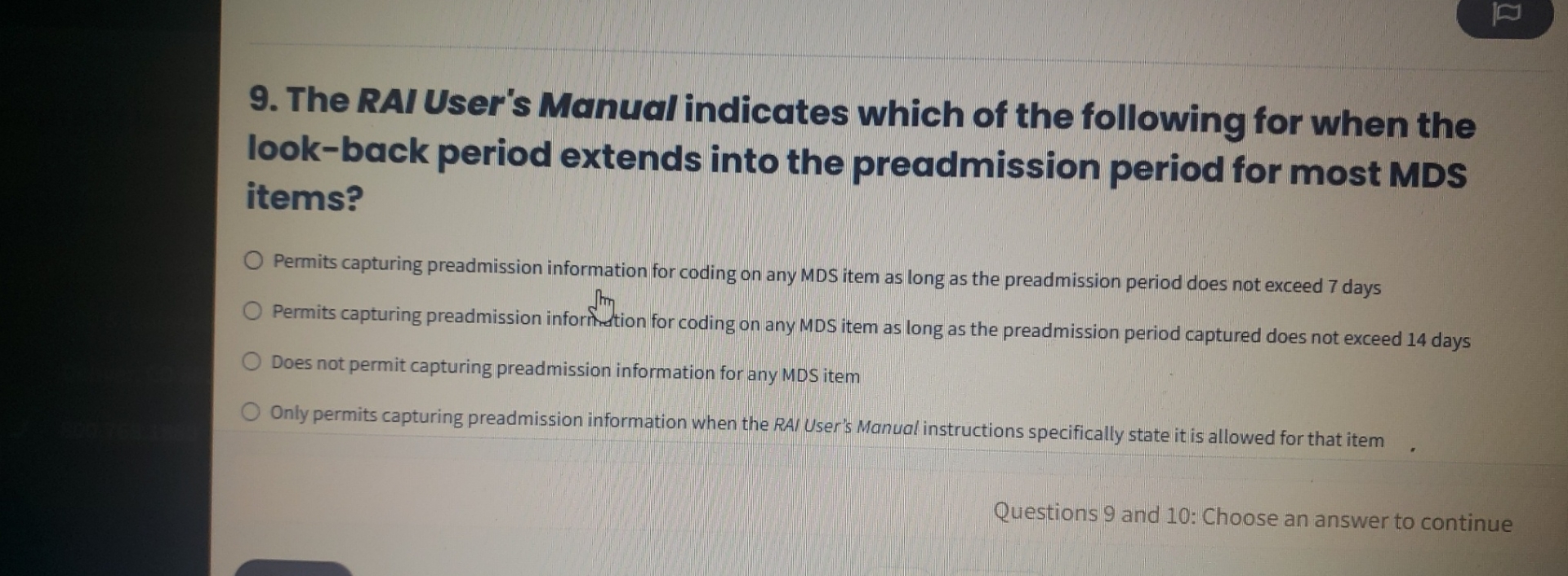 High Quality SOLUTION The RAI User's Manual indicates which of the ...
