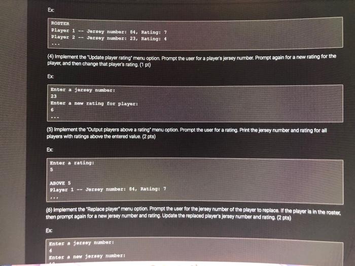 Solved 5 24 Clone Of Lab Program Soccer Team Roster This