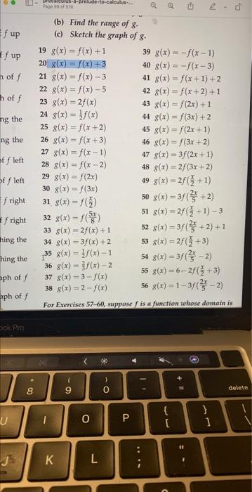 Solved For Exercises 19-56, assume f is a function whose | Chegg.com
