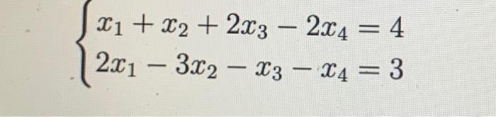 Solved Linear Algebra, Systems of Equations, answer in | Chegg.com