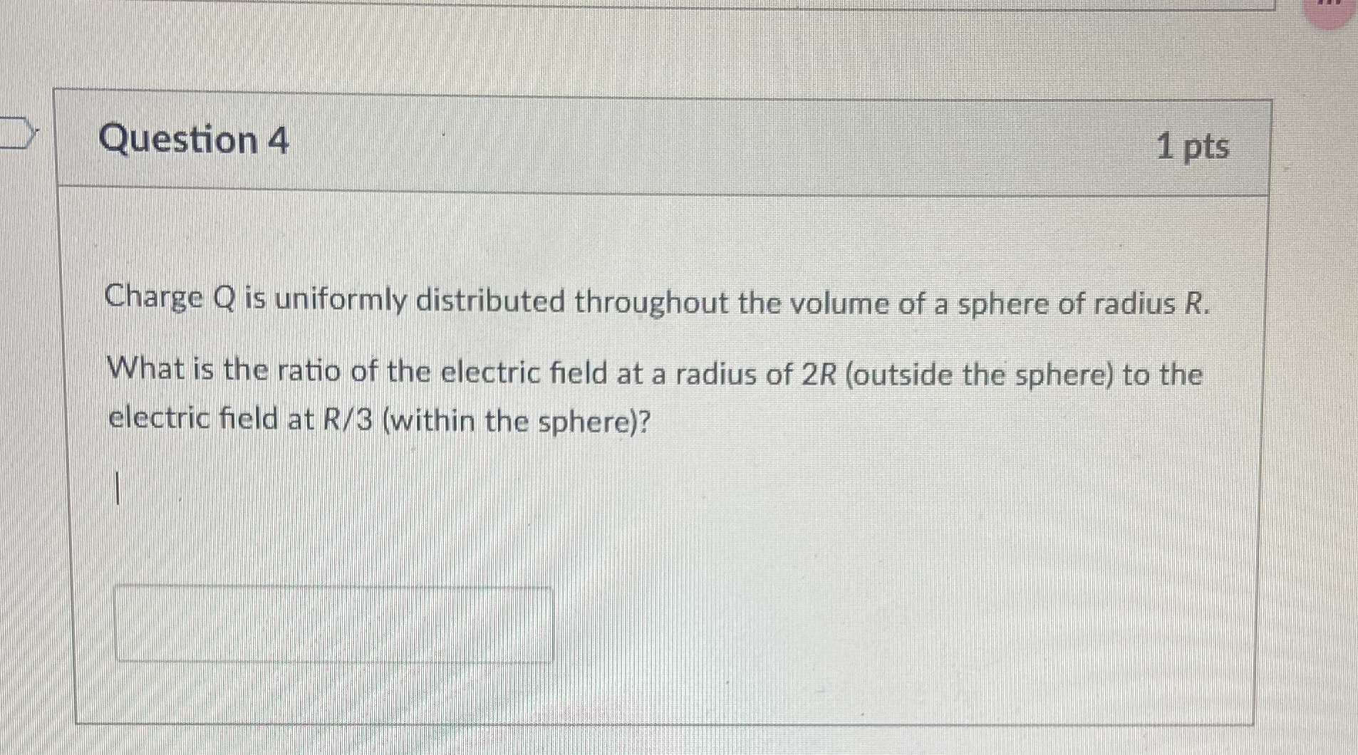 Question 41 ﻿ptsCharge Q ﻿is uniformly distributed | Chegg.com