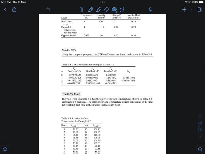 i want solution for example 8-2 in excel sheet , | Chegg.com