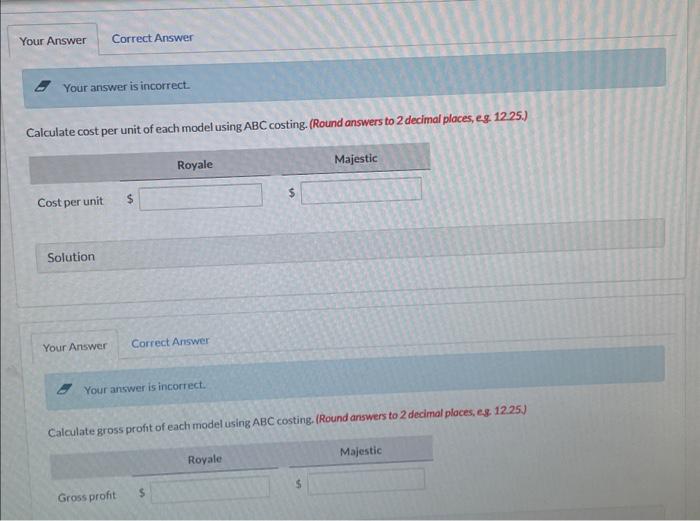 Solved calculate cost per unit of each model using ABC | Chegg.com