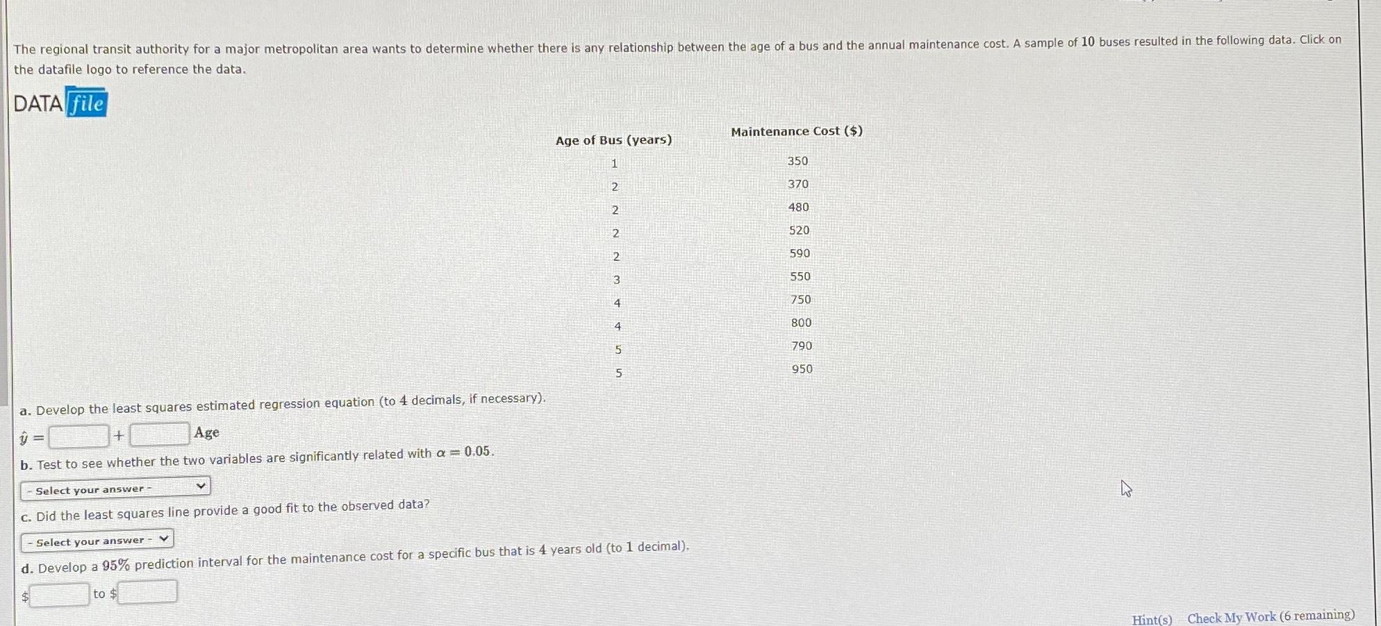 Solved the datafile logo to reference the data.DATA f2ile | Chegg.com