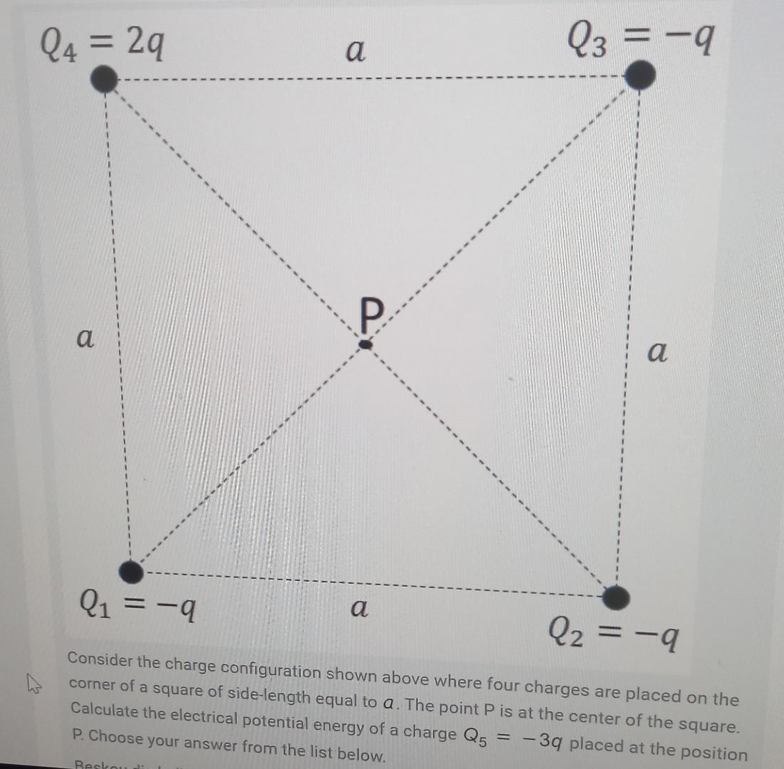 Solved Consider the charge configuration shown above where | Chegg.com