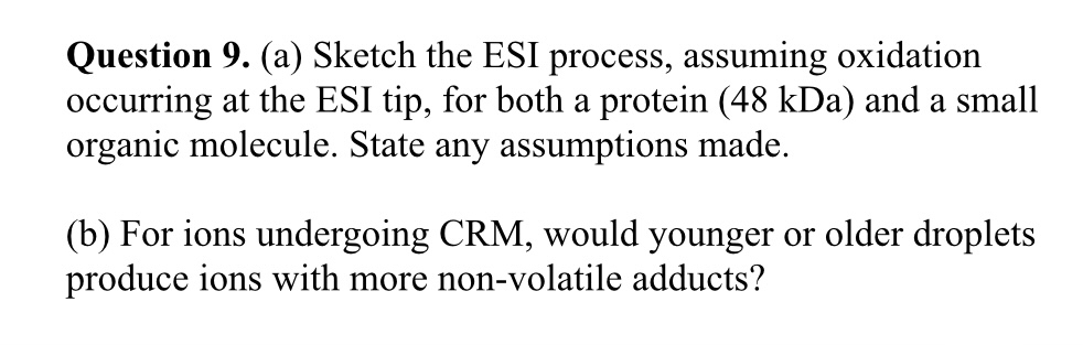 Solved Question 9. (a) ﻿Sketch the ESI process, assuming | Chegg.com