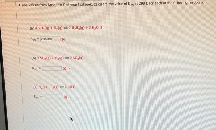 Using values from Appendix C of your textbook, | Chegg.com