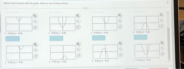 Solved Match each function with its graph, which is one of | Chegg.com