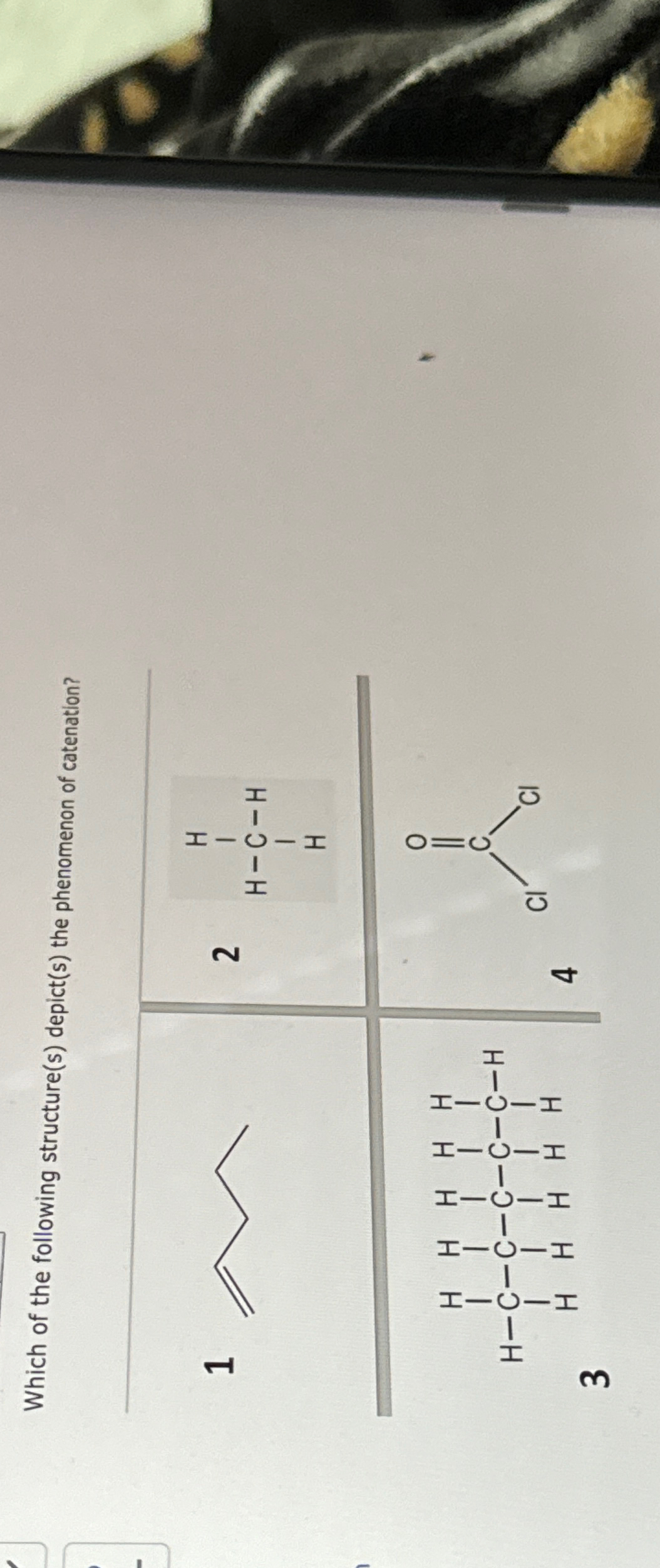 Solved Which of the following structure(s) ﻿depict(s) ﻿the | Chegg.com
