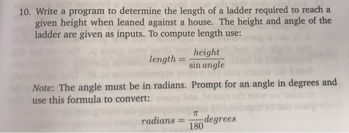 Solved 10. Write a program to determine the length of a | Chegg.com