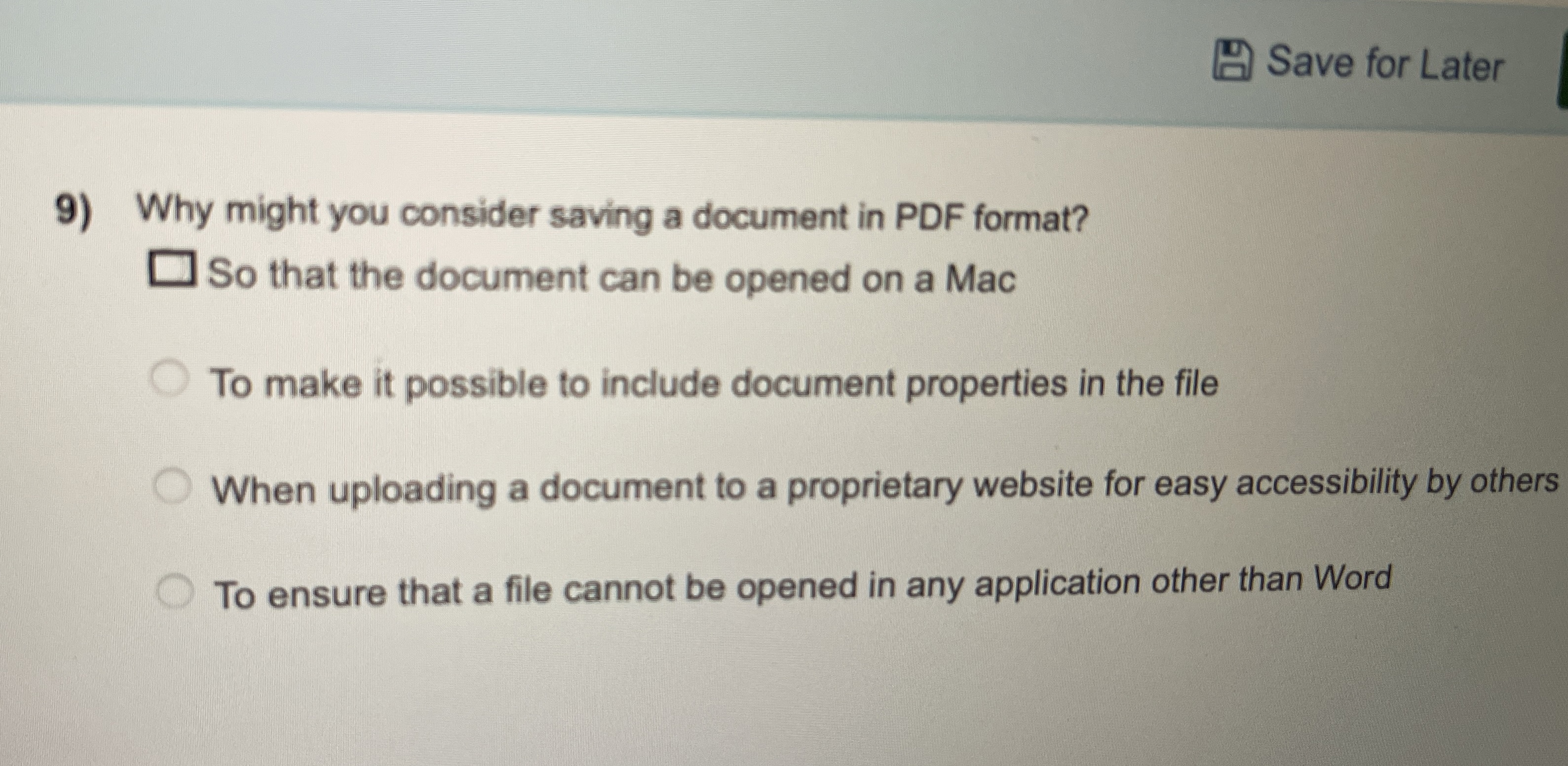 Solved Save for LaterWhy might you consider saving a | Chegg.com