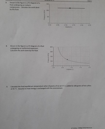 Solved 3 Shown in the figure is a PV diagram of a Fluid | Chegg.com