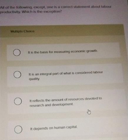 Solved All of the following, except, one is a correct | Chegg.com