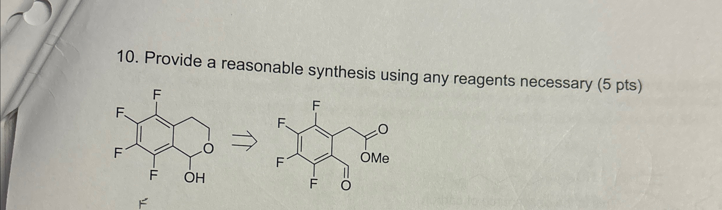 Solved Provide a reasonable synthesis. You may use any | Chegg.com