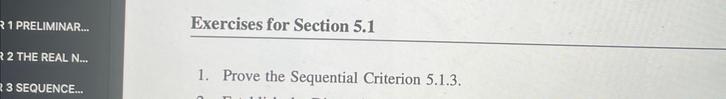 Solved Exercises for Section 5.1Prove the Sequential | Chegg.com