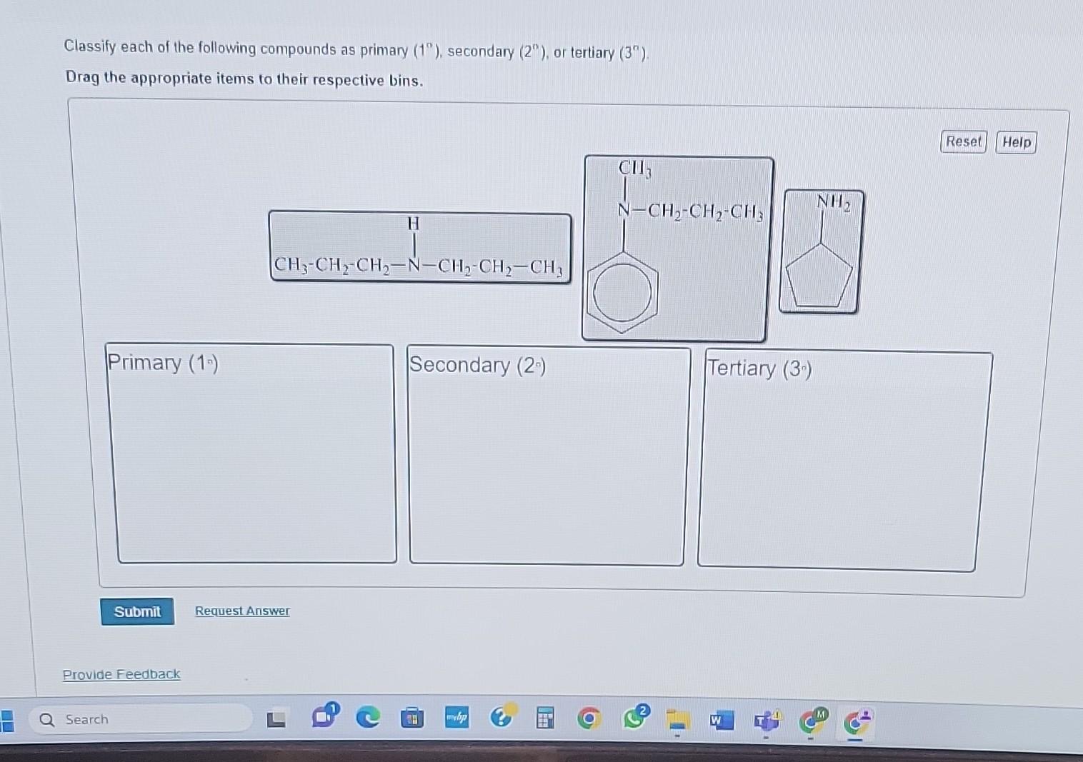 Solved Classify each of the following compounds as primary | Chegg.com