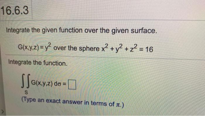 Solved 16.6.1 Integrate the given function over the given | Chegg.com