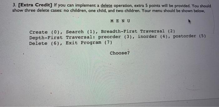 Solved - Your program should be a menu-driven and execute | Chegg.com
