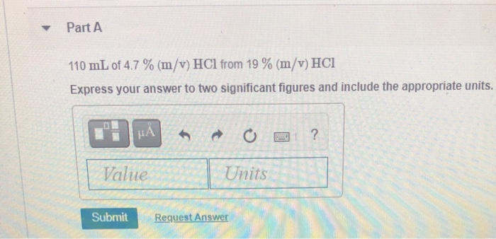 Solved What is the initial volume, in milliliters, needed to | Chegg.com